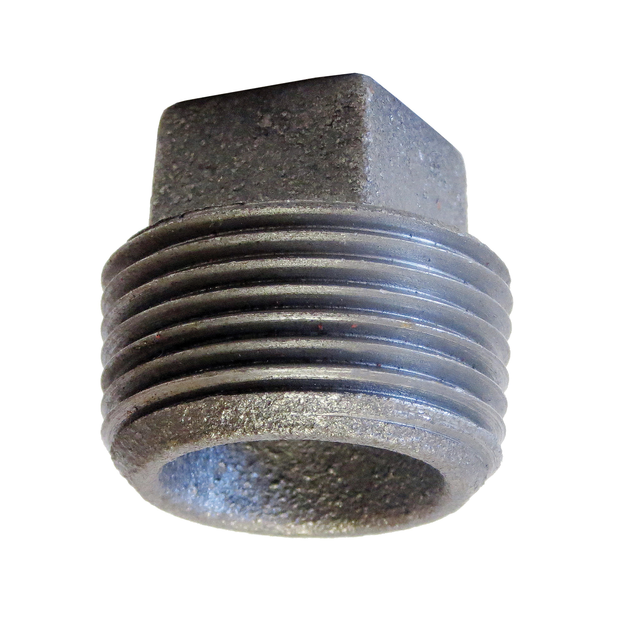 Cored Square Head Plug, 1/2 in, Malleable Iron, Black, Import | First ...