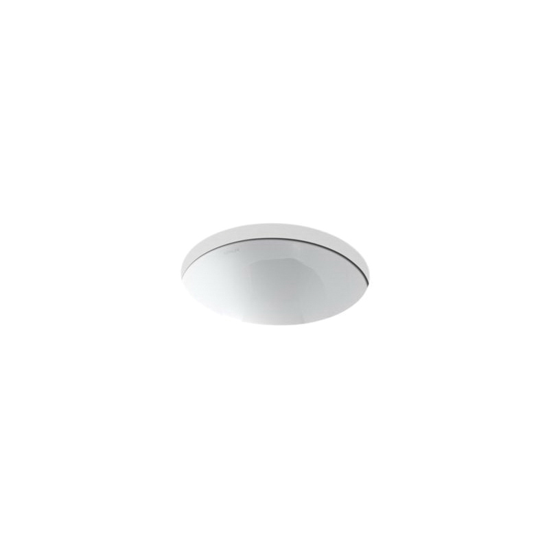 Kohler® 2298-0 Compass® Bathroom Sink, Round, 13-1/4 in W x 13-1/4 in ...