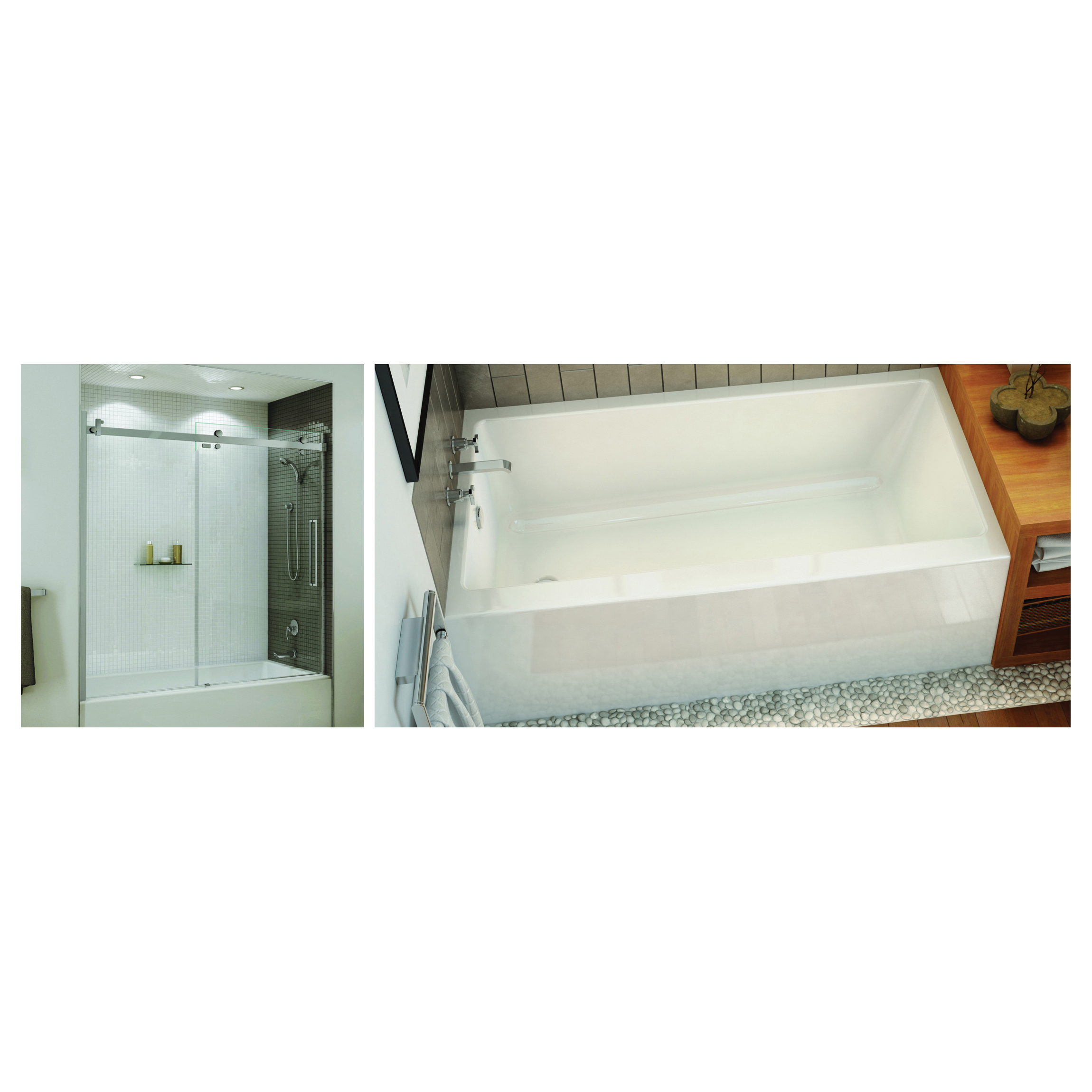 MAAX® 105705-R-000-001 Rubix 6032 Bathtub, Rectangular, 60 in Lx32 in W ...