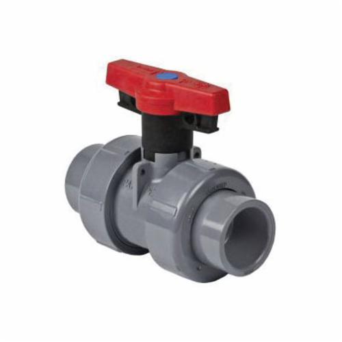 1829-007C True Union 2000 Industrial Ball Valve, 3/4" Nominal, Socket and FNPT End Style, CPVC ...