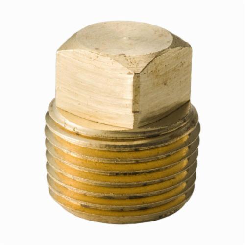 Square Head Pipe Plug, 1/4 in, MNPT, 125 lb, Brass, Rough, Domestic | First Supply