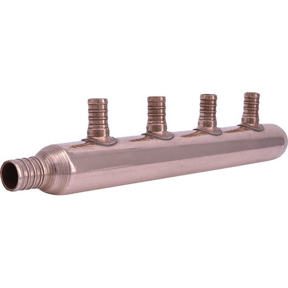 SharkBite® 22785 PEX Multi-Port, Tee, 4 Port, Closed, Copper, 1/2 in ...