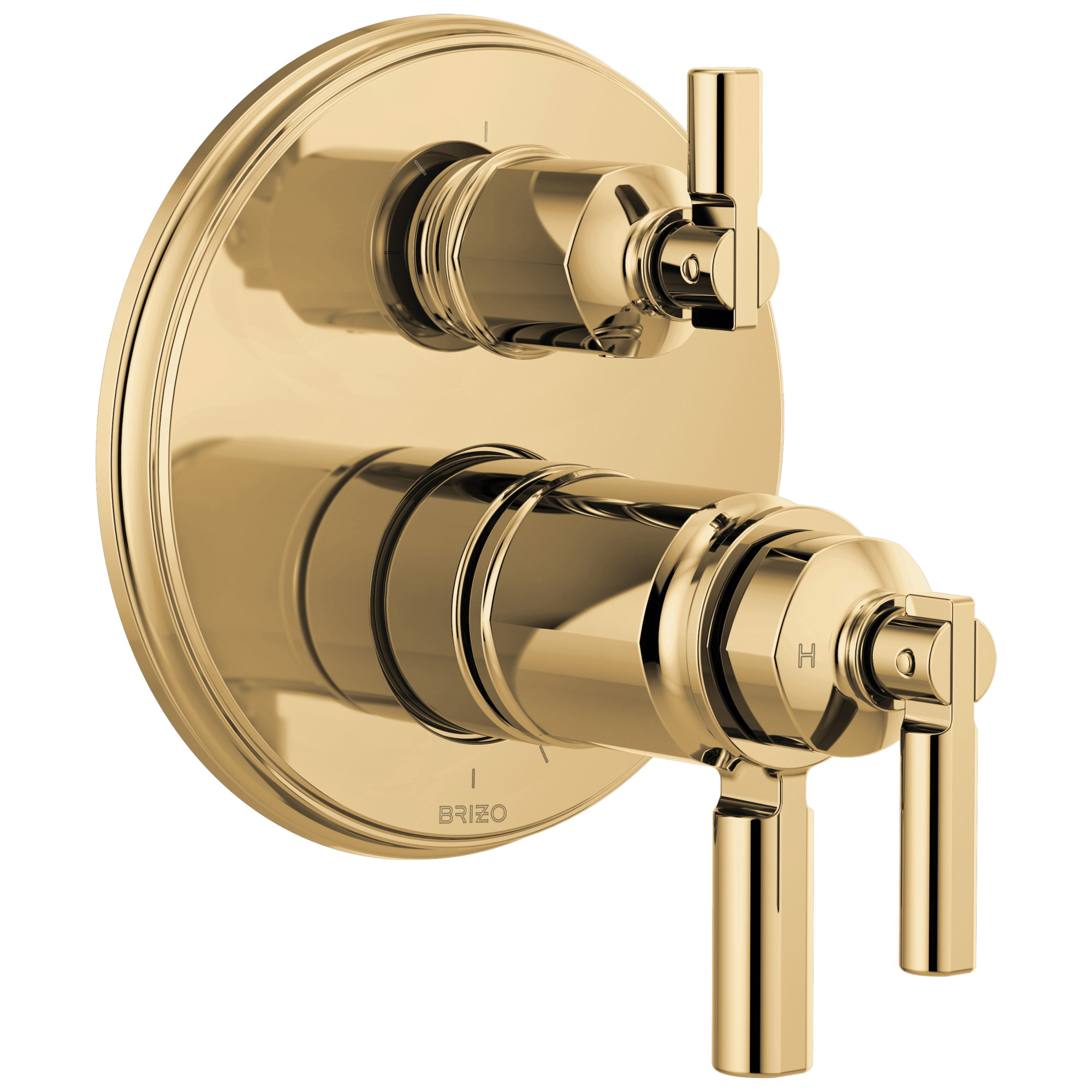 Brizo® T75576-PG TempAssure® Thermostatic Valve With Integrated 3 ...