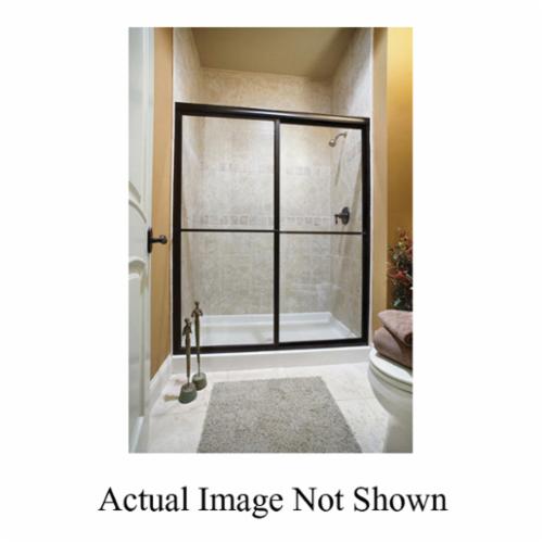 Basco® 7150 52 Sliding Framed Shower Door Obscure Glass Silver 5 32