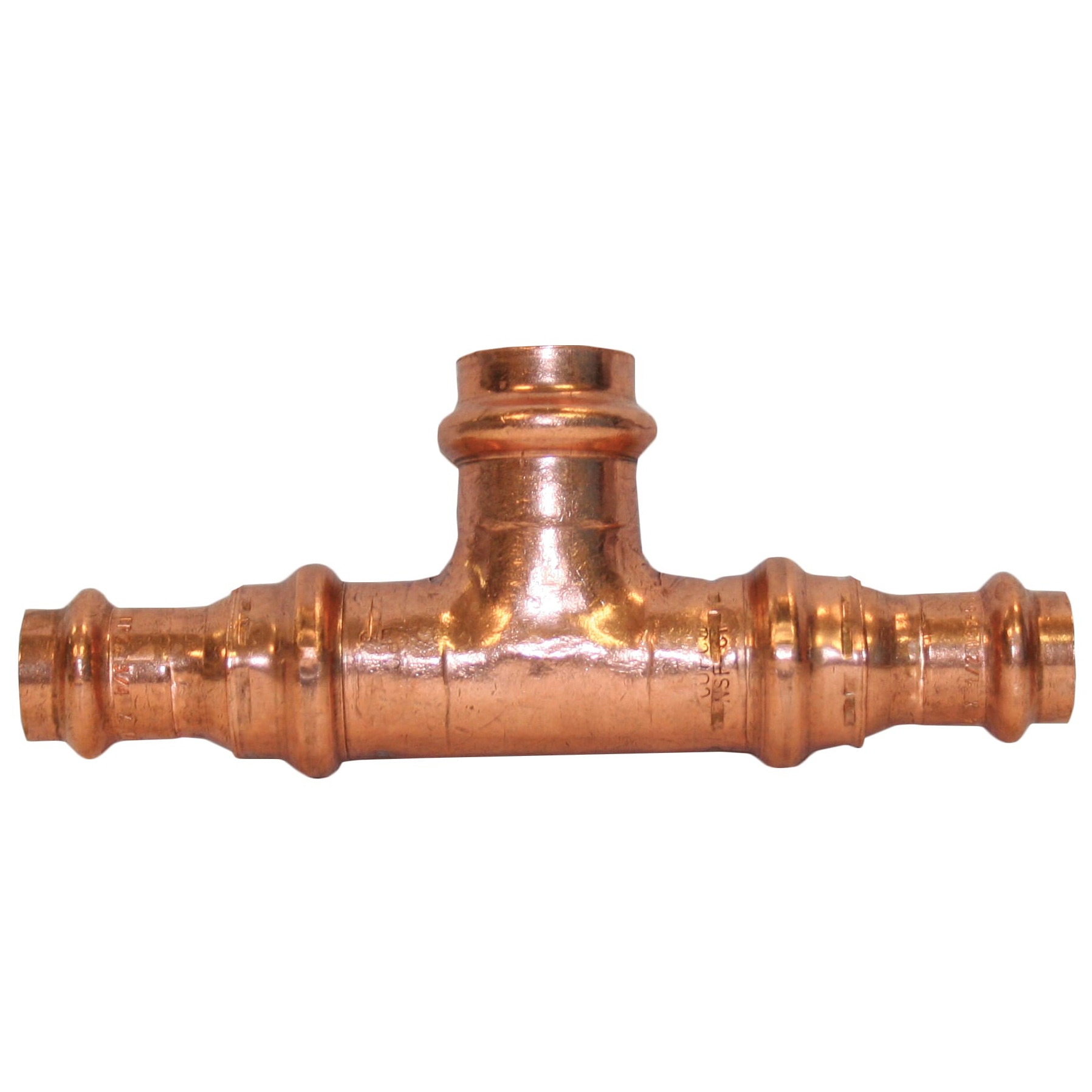 ApolloPRESS® 811BH Tee - Bullhead, Copper, Small Diameter, PxPxP, 3/4x3 ...