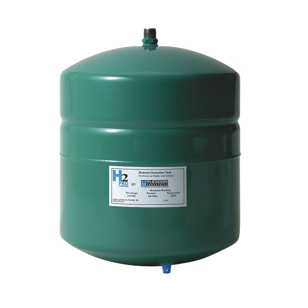 Flexcon HTX 30 Flex2Pro HTX Hydronic Expansion Tank, 4.5 gal, 2.5 gal Acceptance, 100 psi, Butyl ...