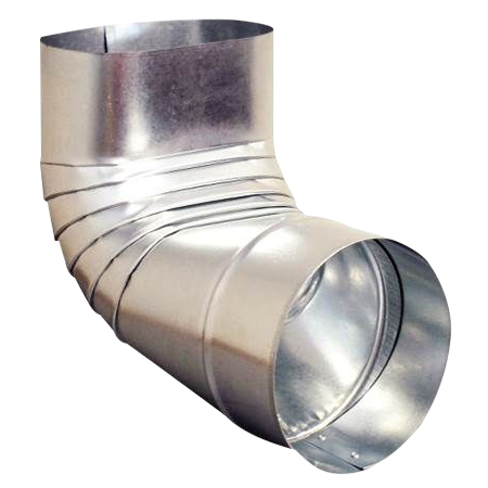 Snappy™ 6014-7 90 deg Round-to-Oval Boot, 7 in Dia, Galvanized, Steel ...