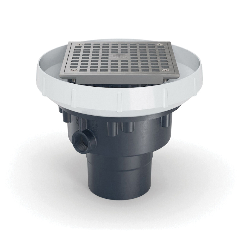 EZ-PV2-ST EZ Series Adjustable Floor Drain w/ EZ1™ Technology, 2 x 3 in ...