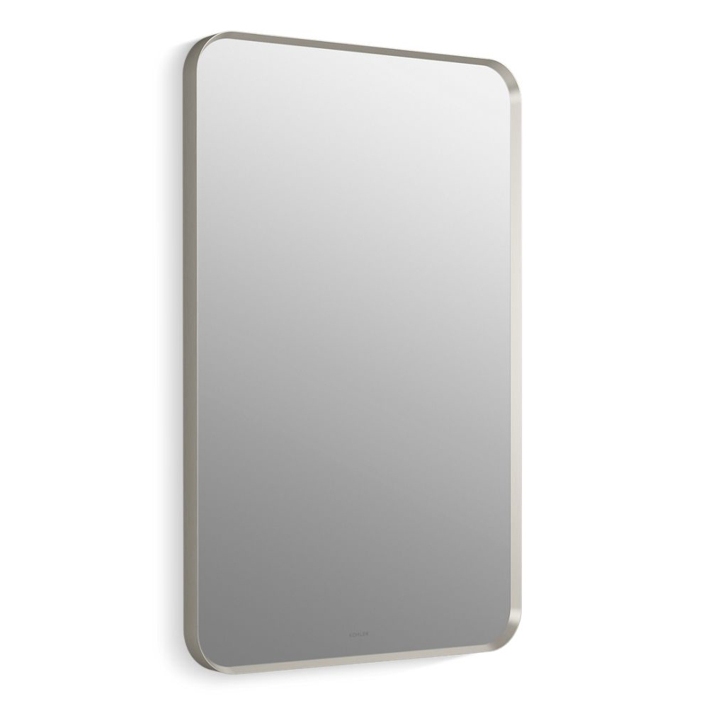 26052-BNL Essential 22 x 34 in Rectangle Decorative Mirror, Brushed Nickel | First Supply