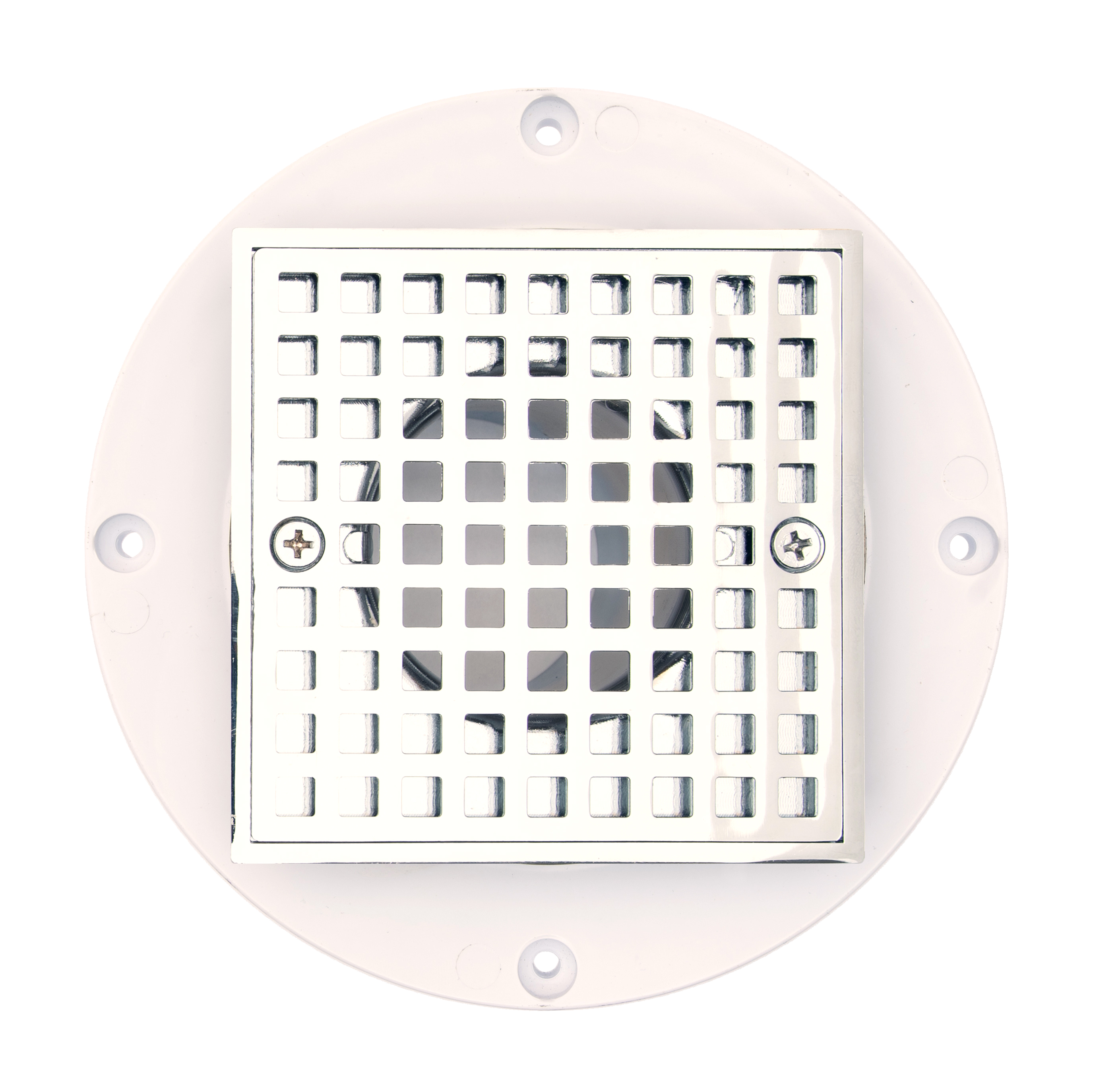 861 FreeStyle Thin-Bed Drain™, Square, PVC Drain Body, Chrome | First ...