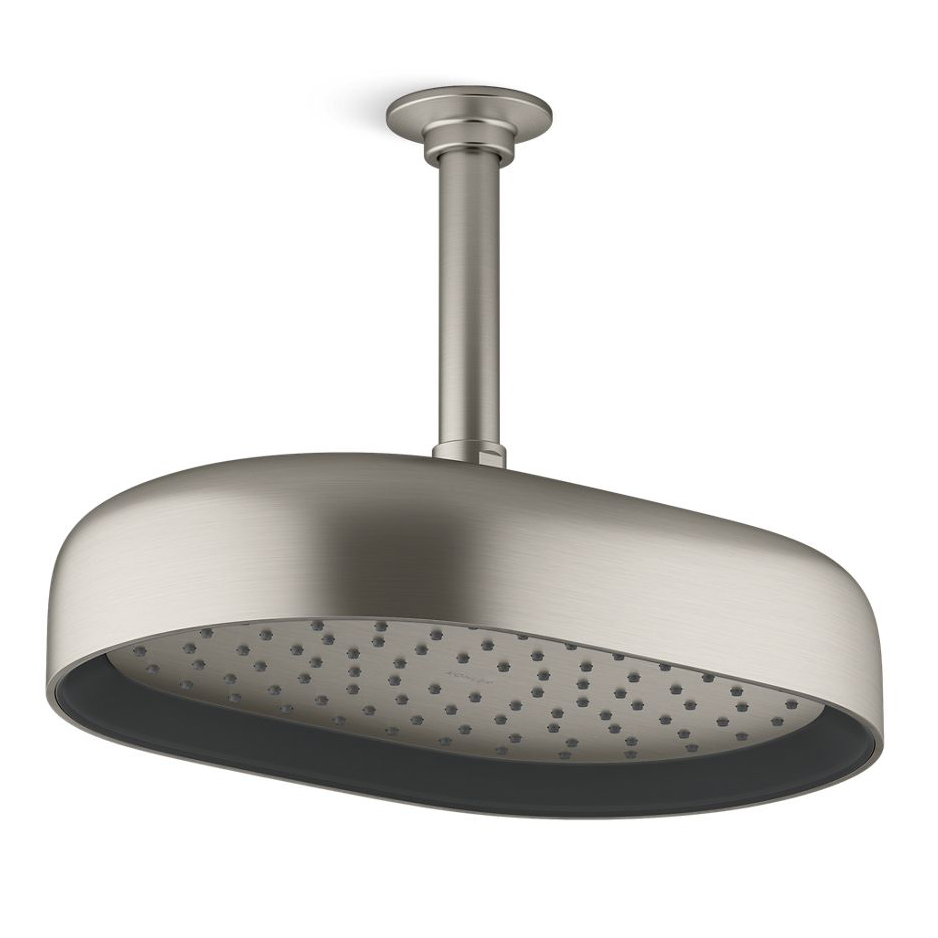 Kohler® 26293-BN Statement™ Oval 10" 2.5 gpm Rainhead with Katalyst ...