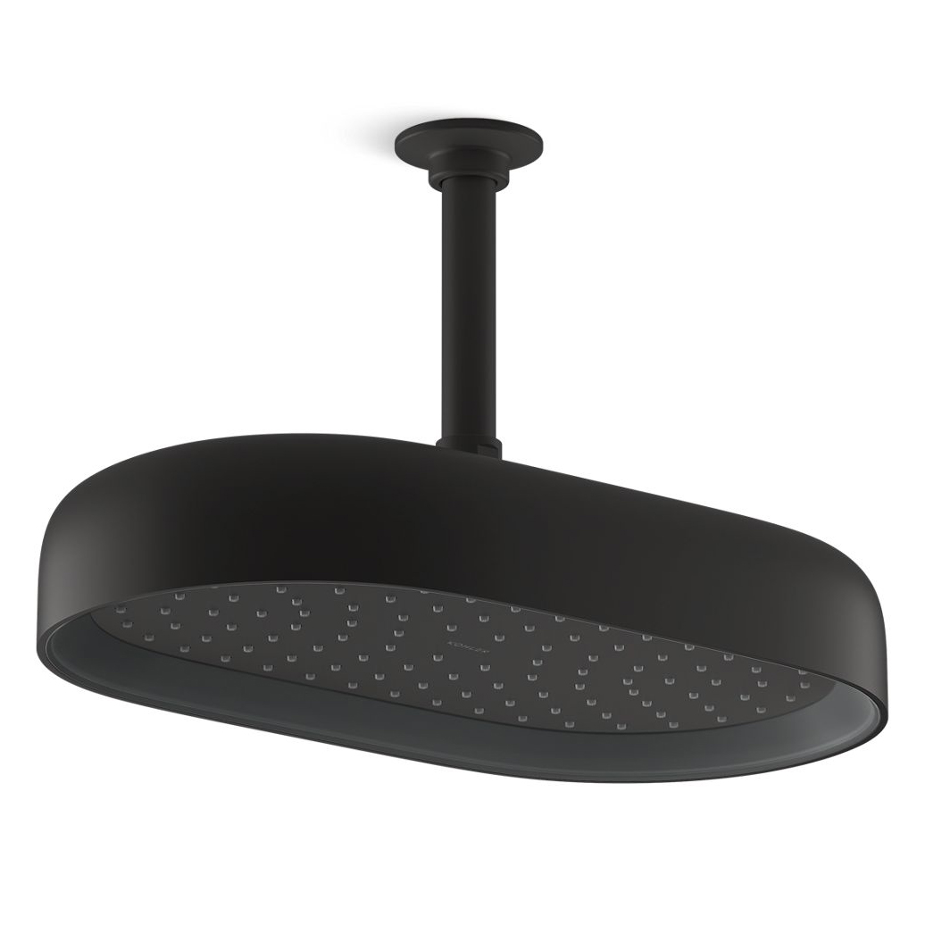 Kohler® 26294-BL Statement™ Oval 12" 2.5 gpm Rainhead with Katalyst ...