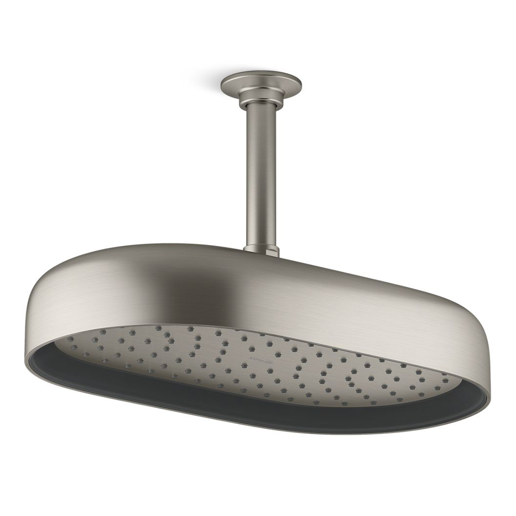 Kohler® 26294-BN Statement™ Oval 12" 2.5 gpm Rainhead with Katalyst ...