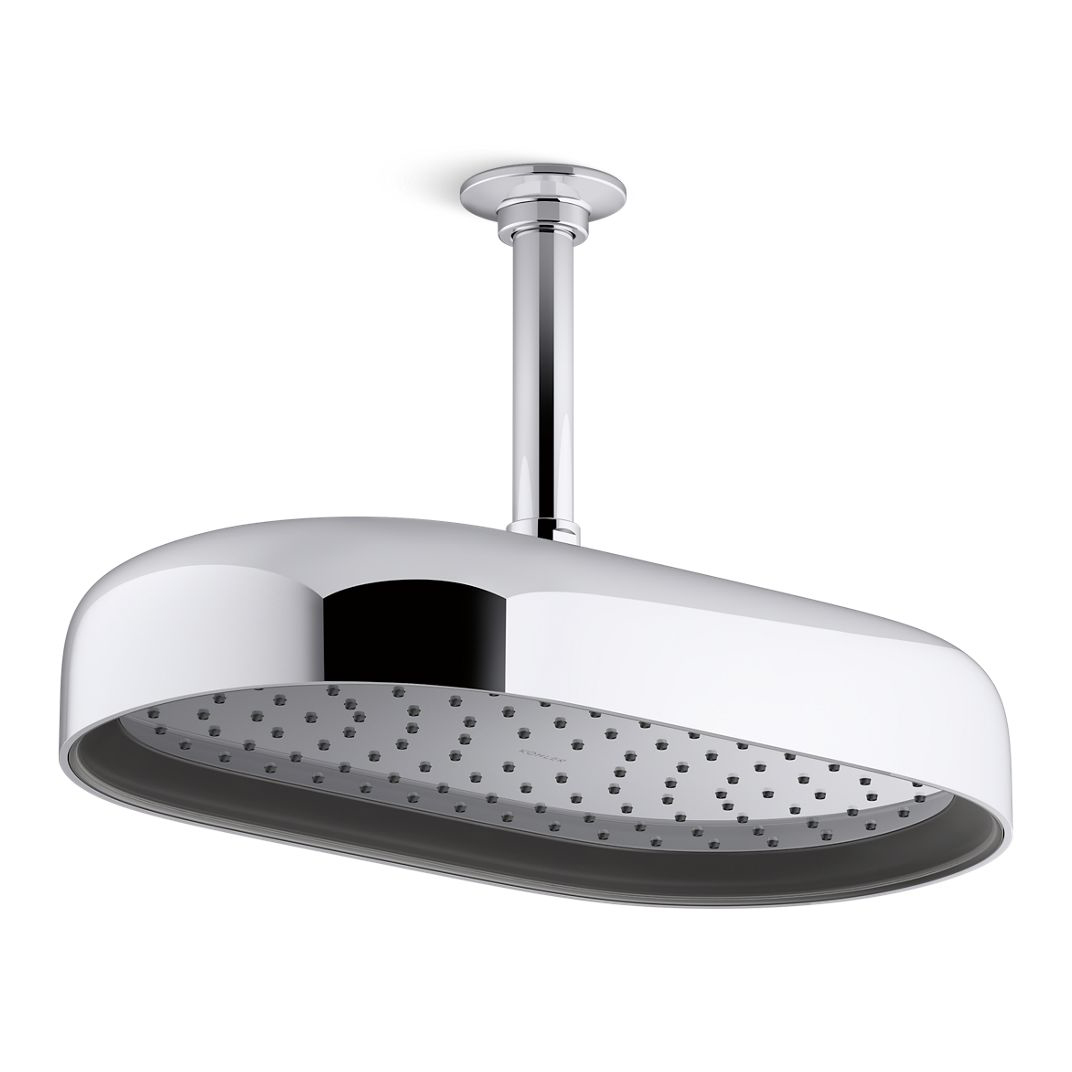 Kohler® 26294-CP Statement™ Oval 12" 2.5 gpm Rainhead with Katalyst ...