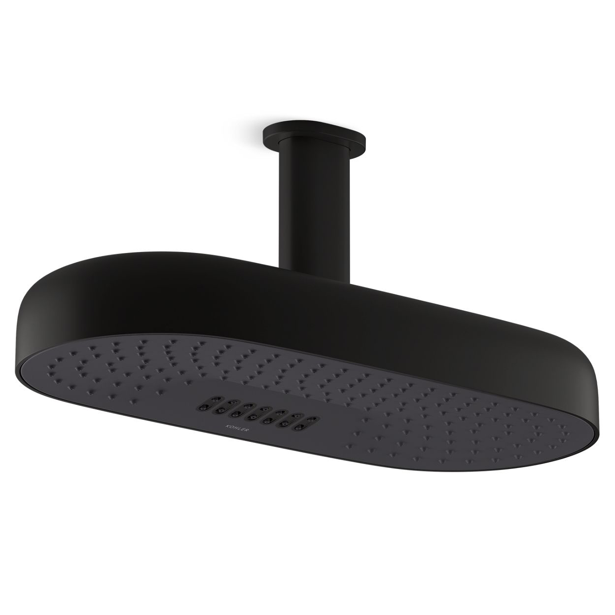 Kohler® 26297-BL Statement™ Oval 14" 2-Function Rainhead with Katalyst ...
