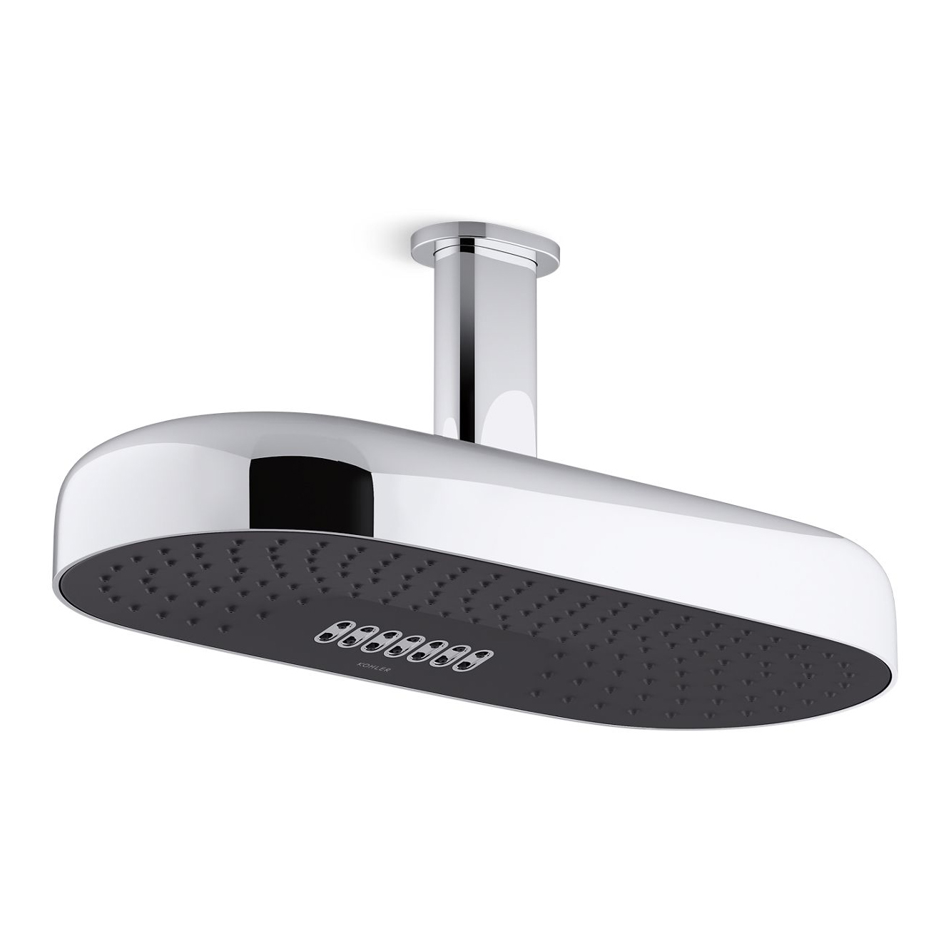 Kohler® 26297-CP Statement™ Oval 14" 2-Function Rainhead with Katalyst ...