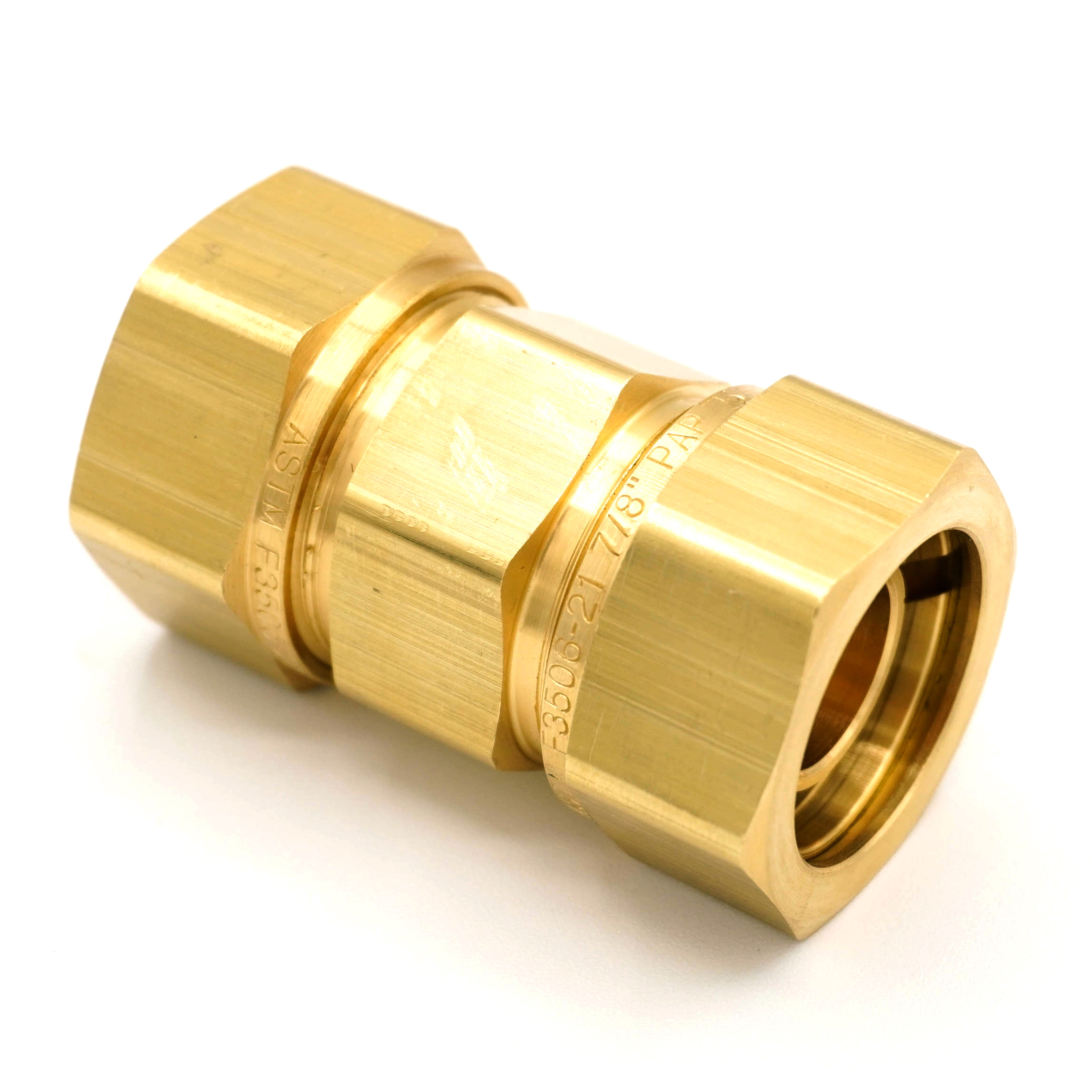 6200 1/4" Coupler Compression Fitting, Assembly, Brass, For Use with ...