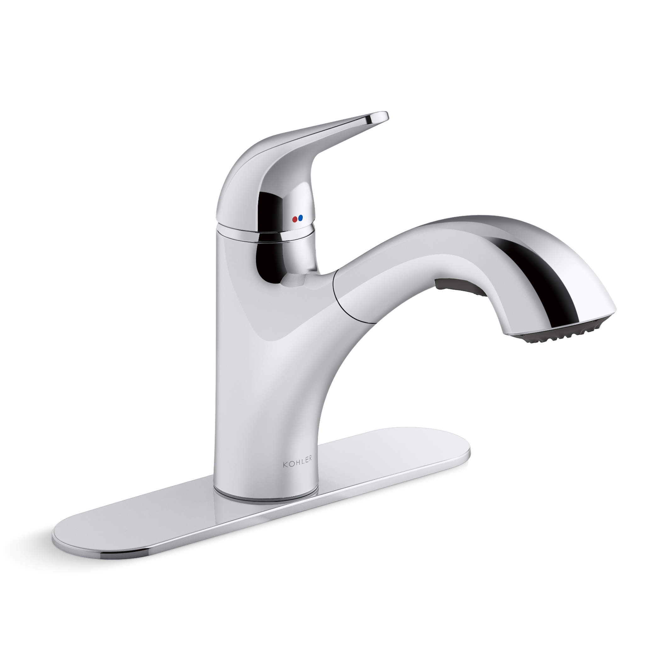 Kohler® K30612-CP Jolt™ Pull-Out Single Handle Kitchen Sink Faucet ...