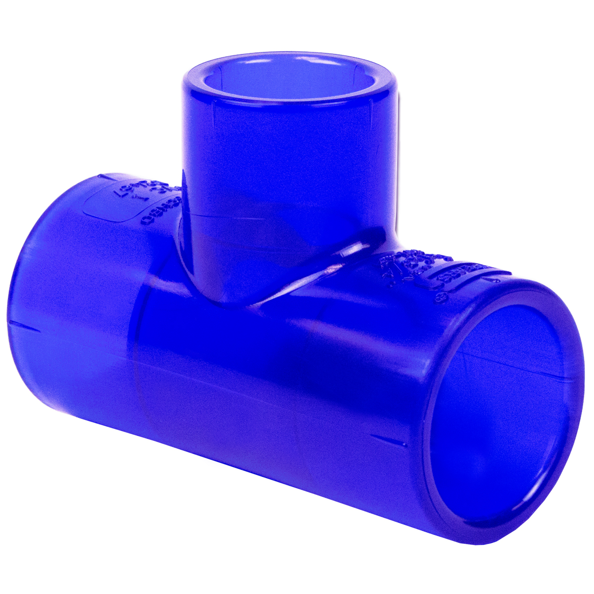 801-338BL 3x2" PVC SCH 80 Low-Extractable Reducing Tee, Molded | First ...