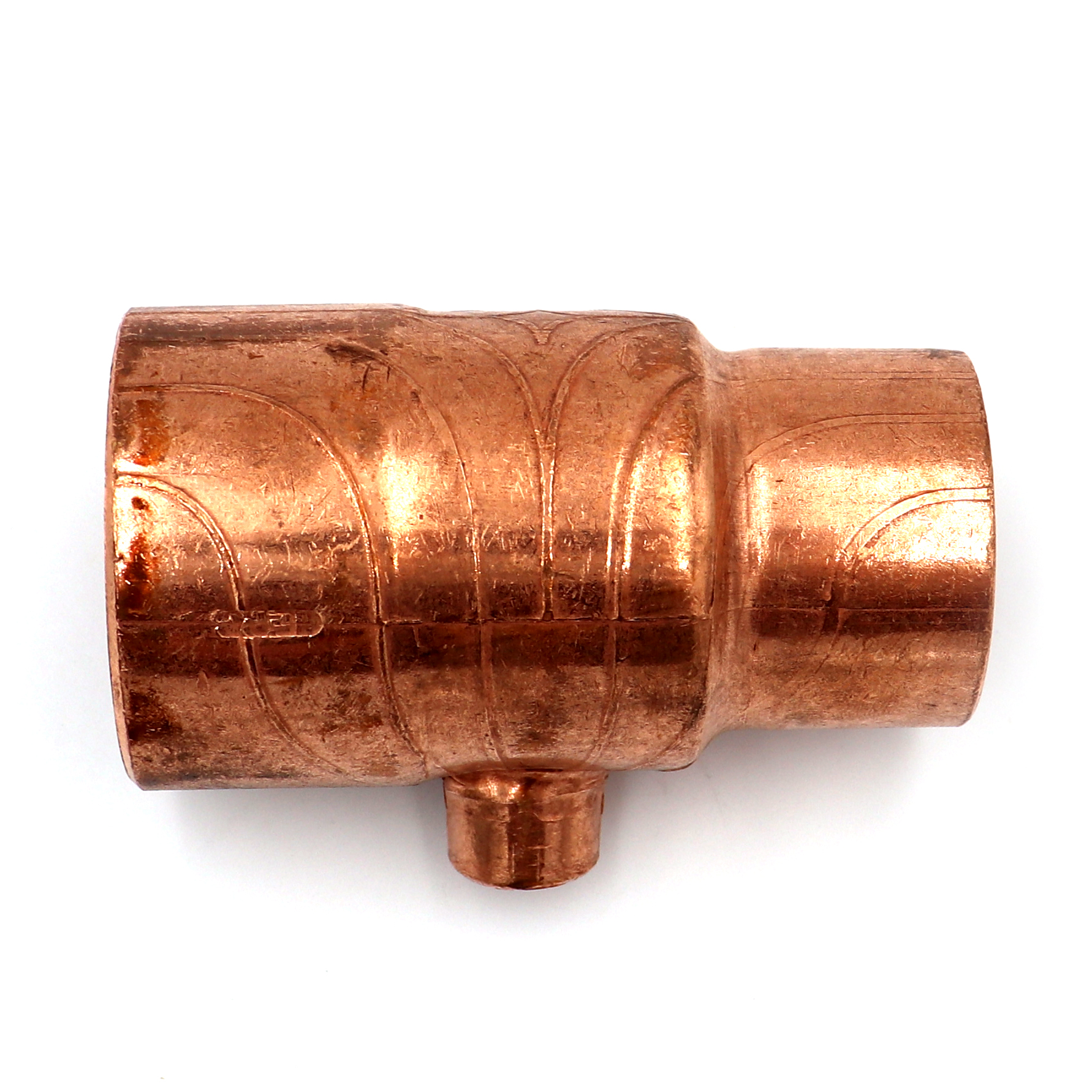 111-R Solder Reducing Tee, 3/4x3/4x1/4 in, CxCxC, Wrot Copper | First ...