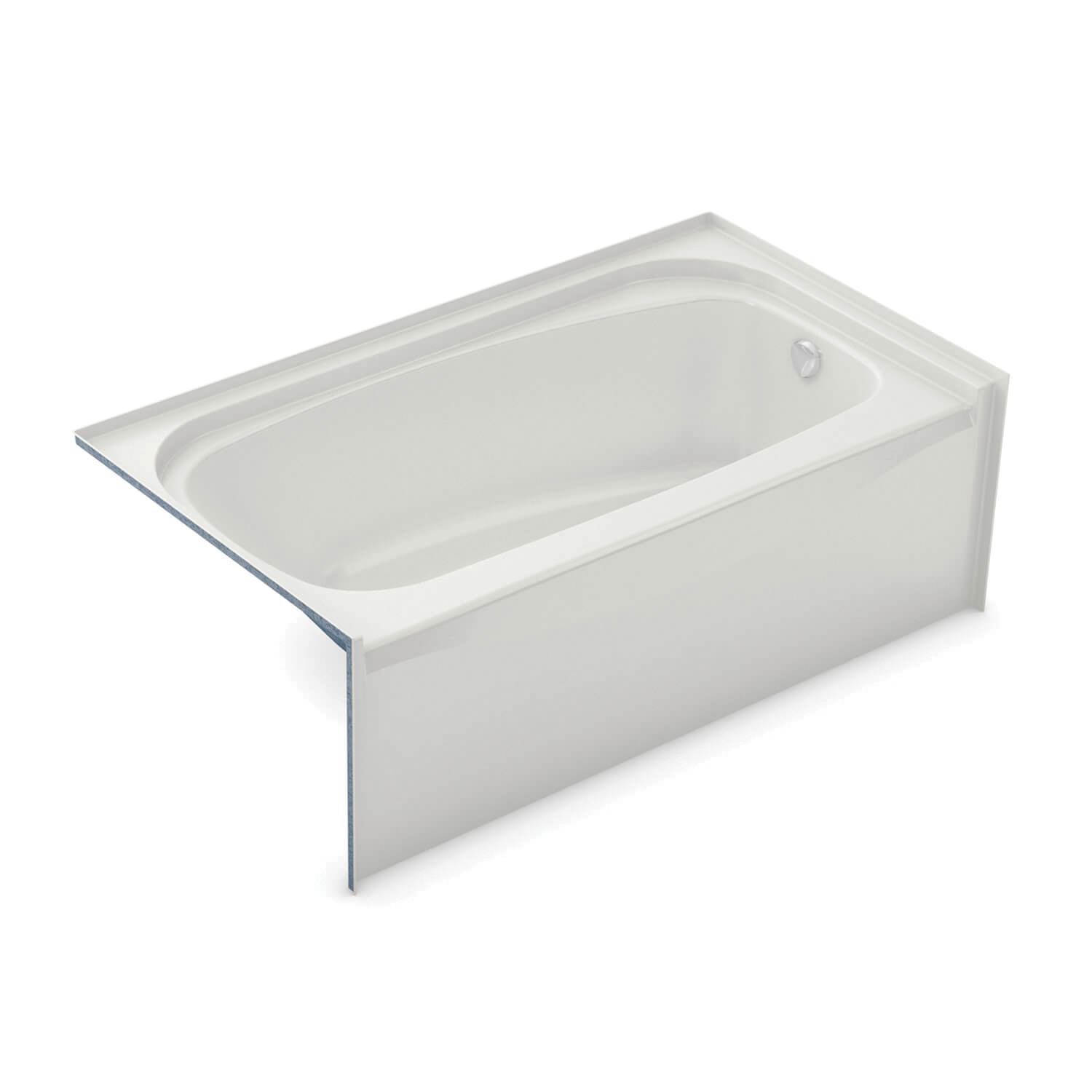 Aker® by MAAX 142002-L-000-002 TOF 2954 Bathtub, Rectangle Shape, 54 in ...