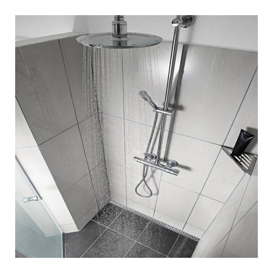 QuickDrain™ PLD44-N ProLine Linear Drain Body Assembly w/ Offset Outlet ...