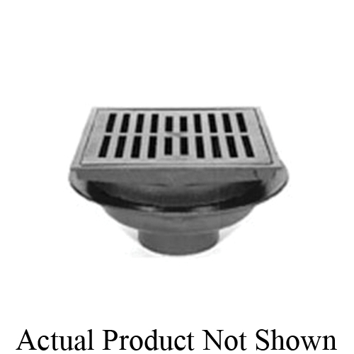Zurn® Z610-6NH Extra Heavy Duty Area Drain, 6 in Outlet, No-Hub Outlet ...