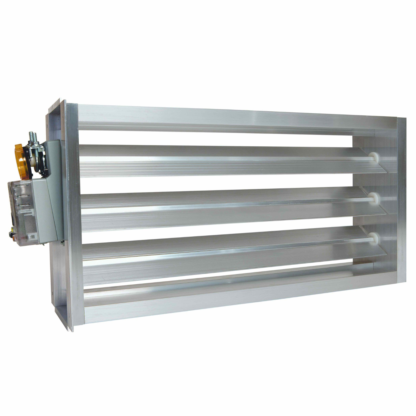 12X18ND 12"x18" Motorized Damper w/LED, Rectangular, 18 Lbs Motor, Bottom Mount, Aluminum ...