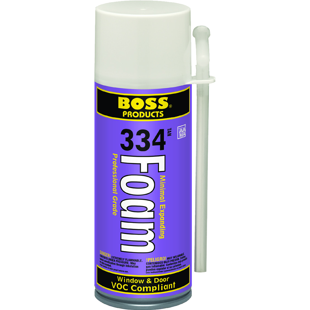 33412 BOSS® 334 Genius Gun® Window & Door Minimal Expanding Foam, 12 oz ...