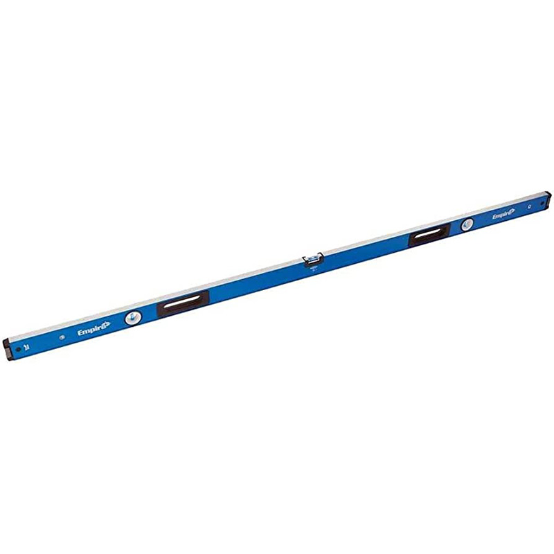 EM75.78 TRUE BLUE® Magnetic Box Level, 78", 3 Vial, Aluminum, 0.0005 in ...