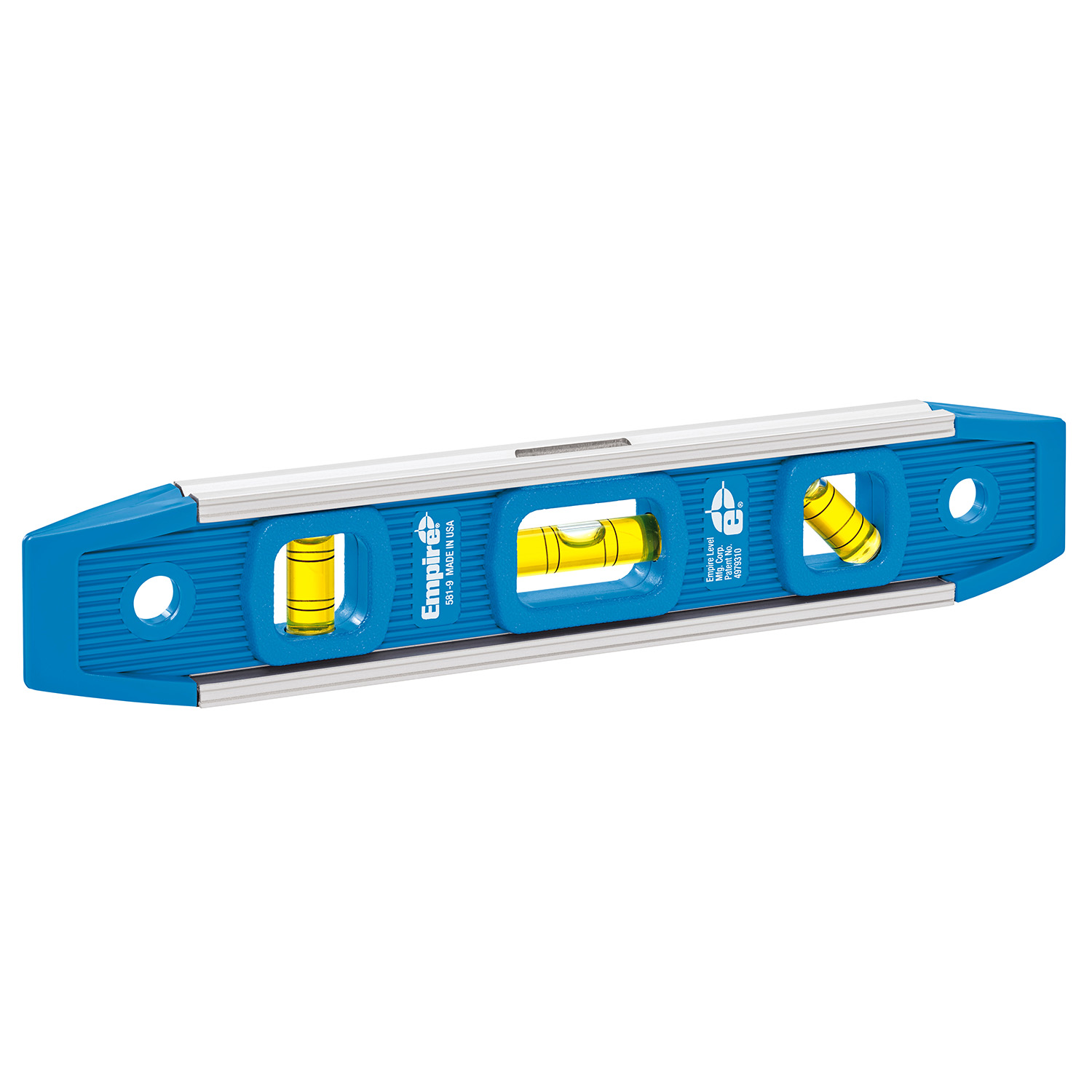 581-9 TRUE BLUE® Magnetic Torpedo Level, 9 in L, 3 Vials, Polycast, 0. ...
