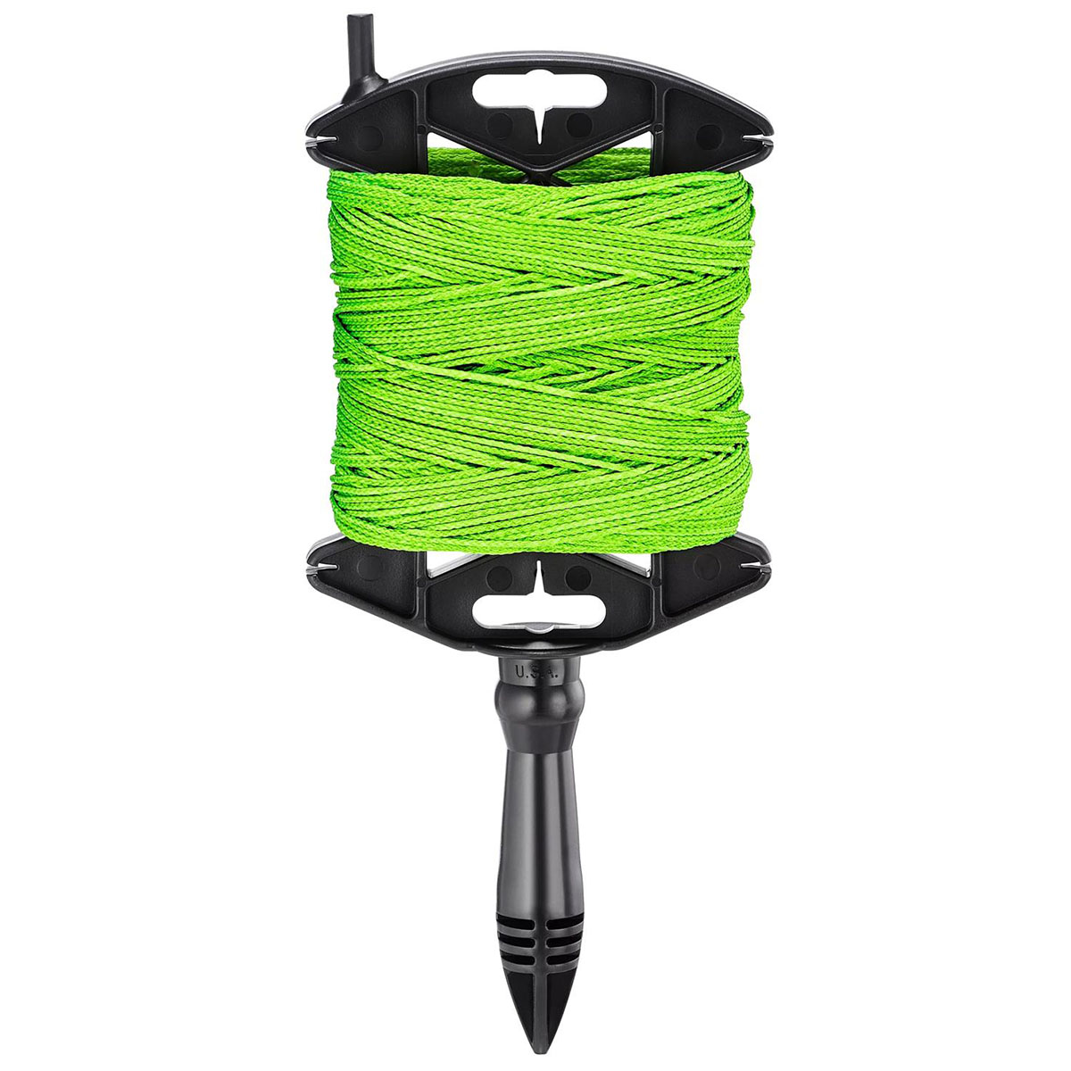 39-500G Braided Line With Reel, 500' L, Nylon/Plastic, Green | First Supply