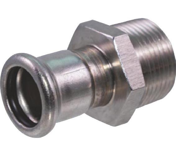 MBF18111/46GE StainlessPress® 1" x 1-1/4" EPDM Male Adapter, Press x ...