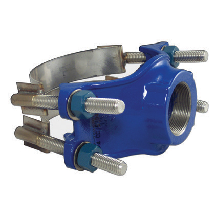 317-00051415-000 Double Strap Service Saddle, Ductile Iron Clamp, Flexi ...