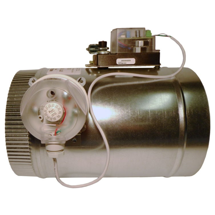 12EBD 12" Electronic Static Pressure Bypass Damper, Round, 24 V ...