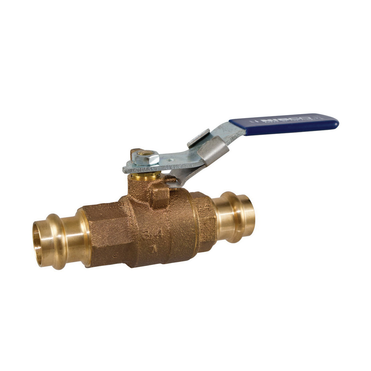 NIBCO® NF84C3B PC-585-70-66-LL 2-Piece Ball Valve, 1-1/4 in, Female Press, Bronze Body, Full ...