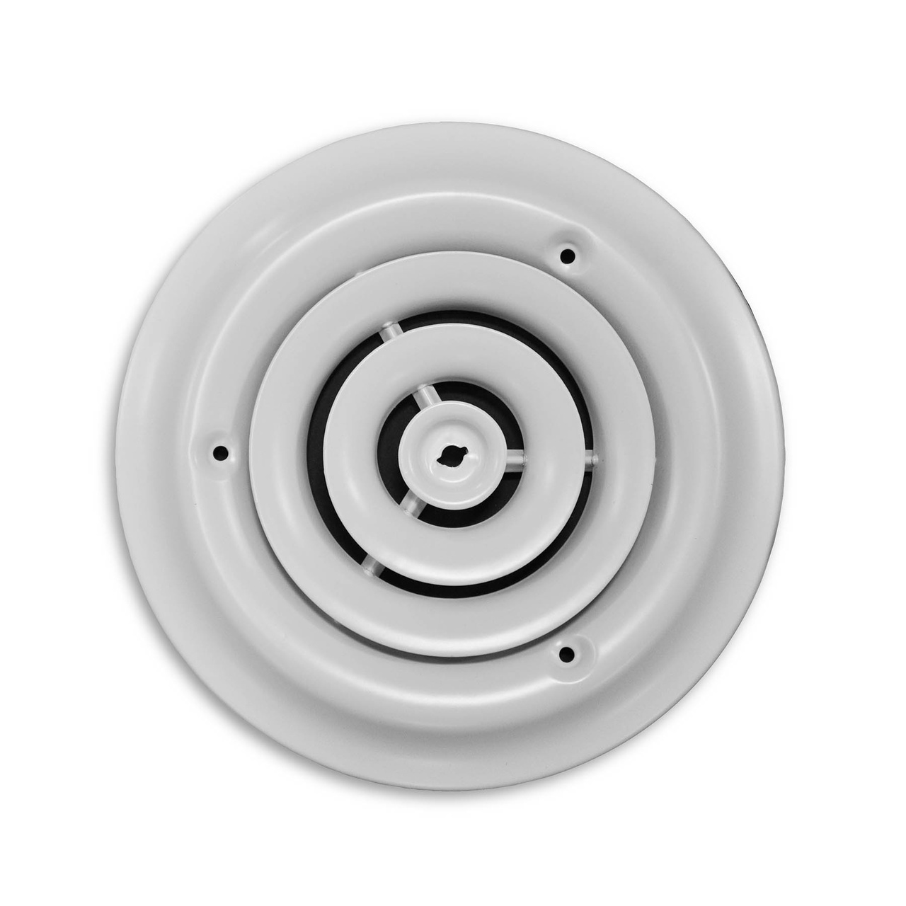 800X06 6" Round Ceiling Step Down Diffuser, Steel, White | First Supply