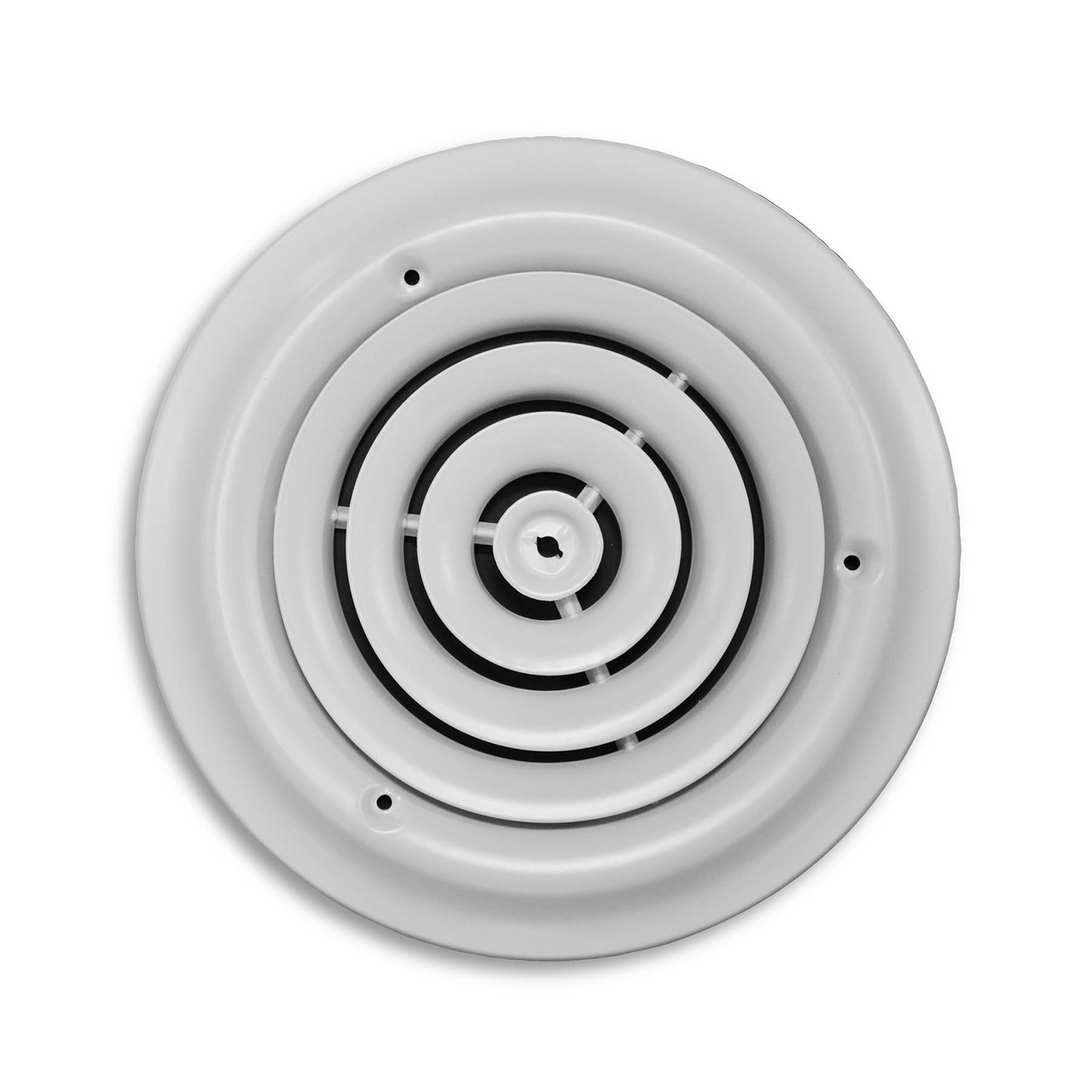 800X08 8" Round Ceiling Step Down Diffuser, Steel, White | First Supply