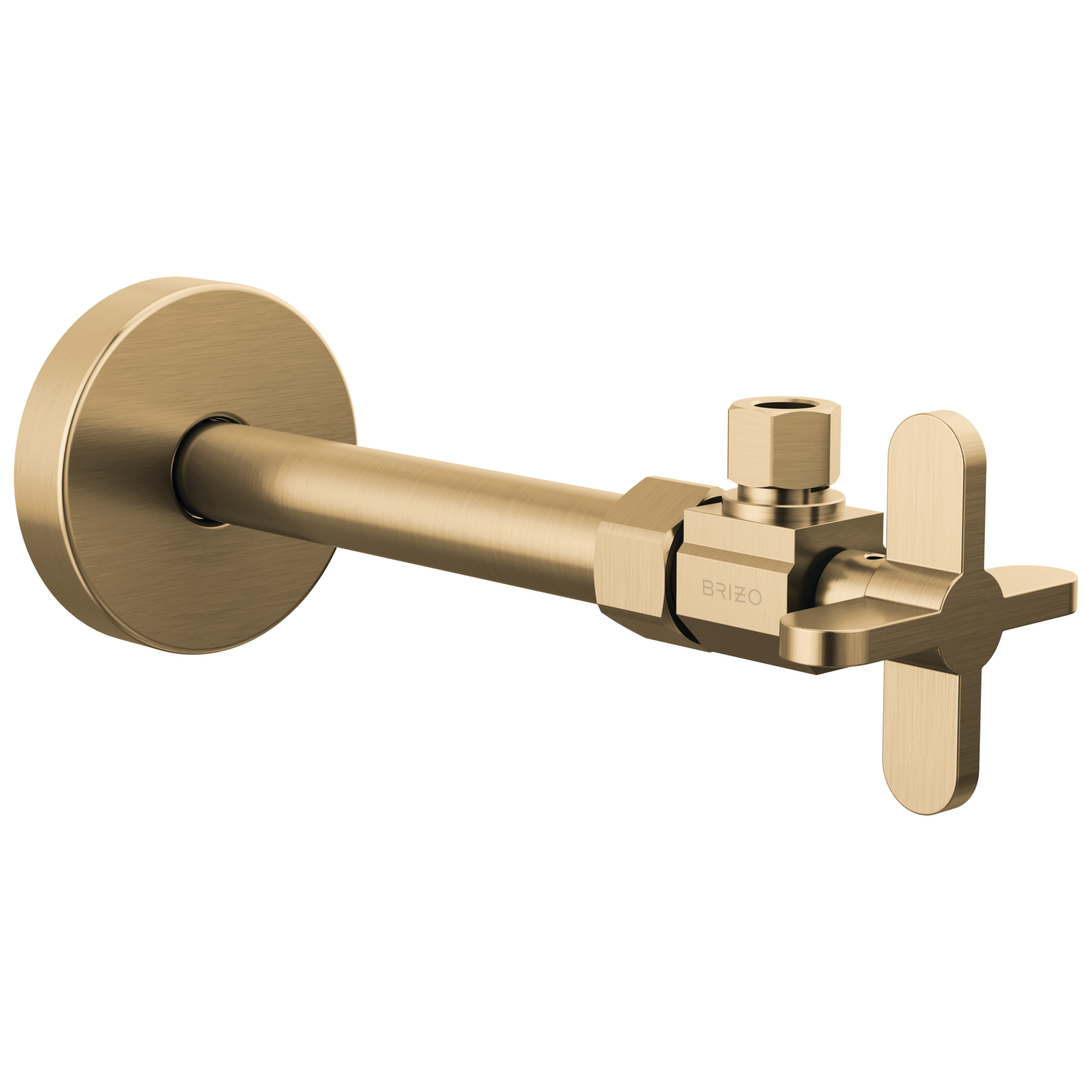 Brizo® Odin® Angled Supply Stop Valve with Cross Handle, Luxe Gold ...
