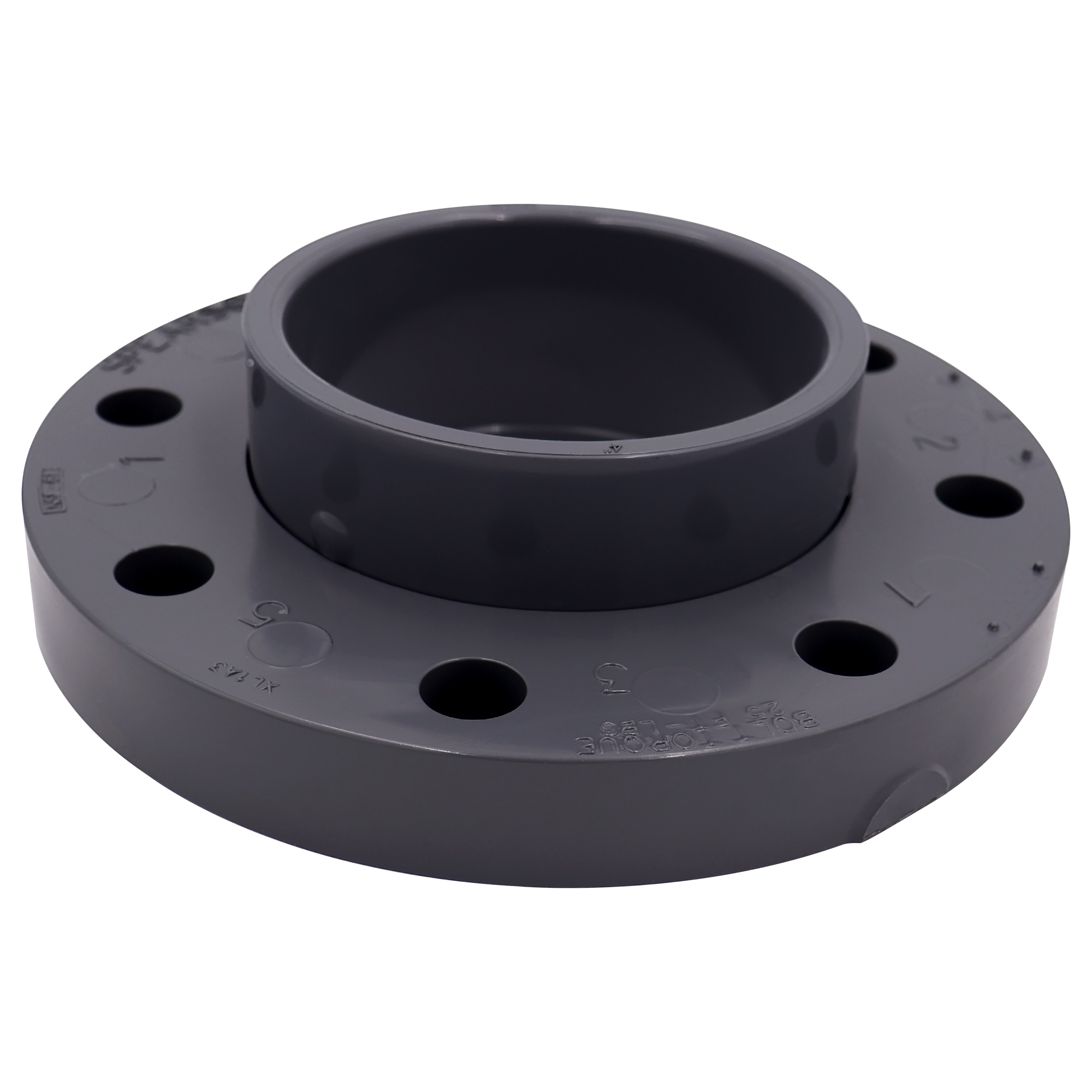 Spears® 854-040C 2-Piece Van Stone Flange, 4 in, CPVC, Socket, 9 in OD ...