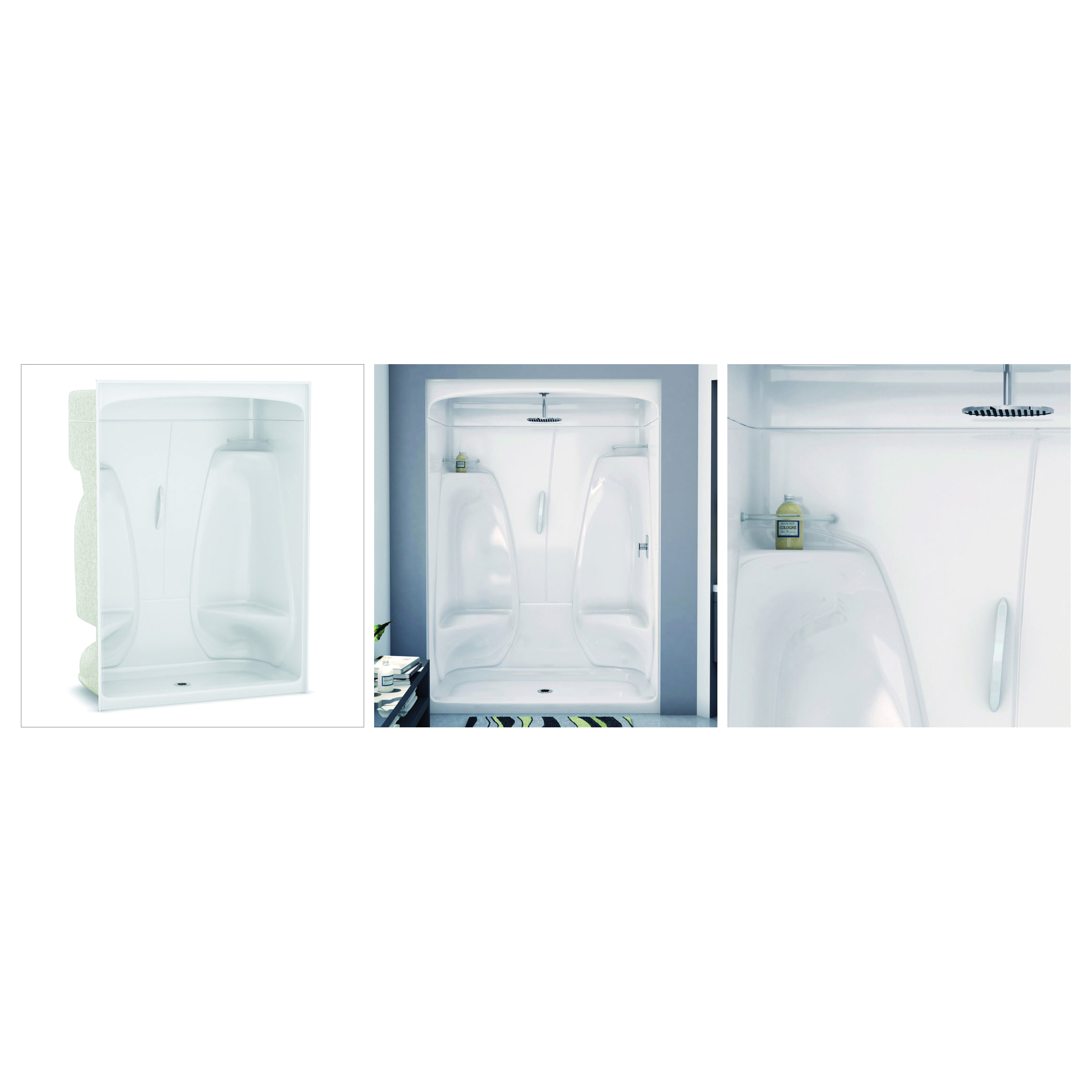 MAAX® Professional 141053-R-000-007 ACSHDM 48 1-Piece Shower With Right ...