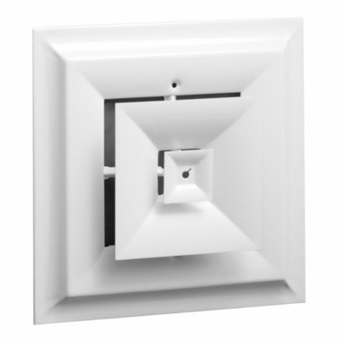 Hart & Cooley® 24 10 W Step-Down Ceiling Diffuser, 10x10 in, Square ...