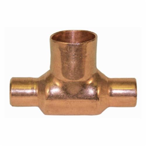 111-BH Solder Bullhead Tee, 1x1x1-1/4 in, CxCxC, Wrot Copper, 1-1/8x1-1 ...