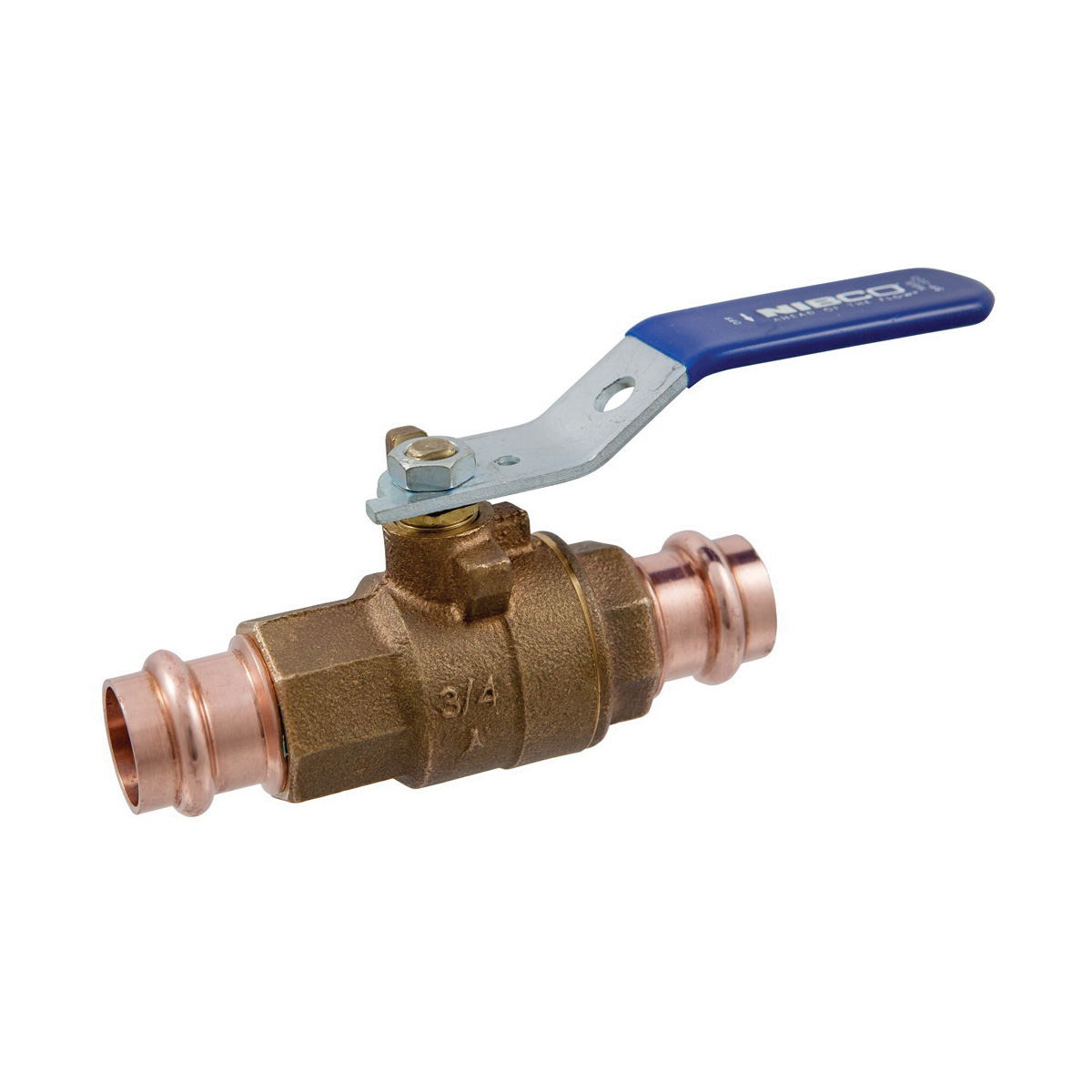 NF84HC8 PC-585-70-66 2-Piece Ball Valve, 3/4 in, Female Bronze Body ...