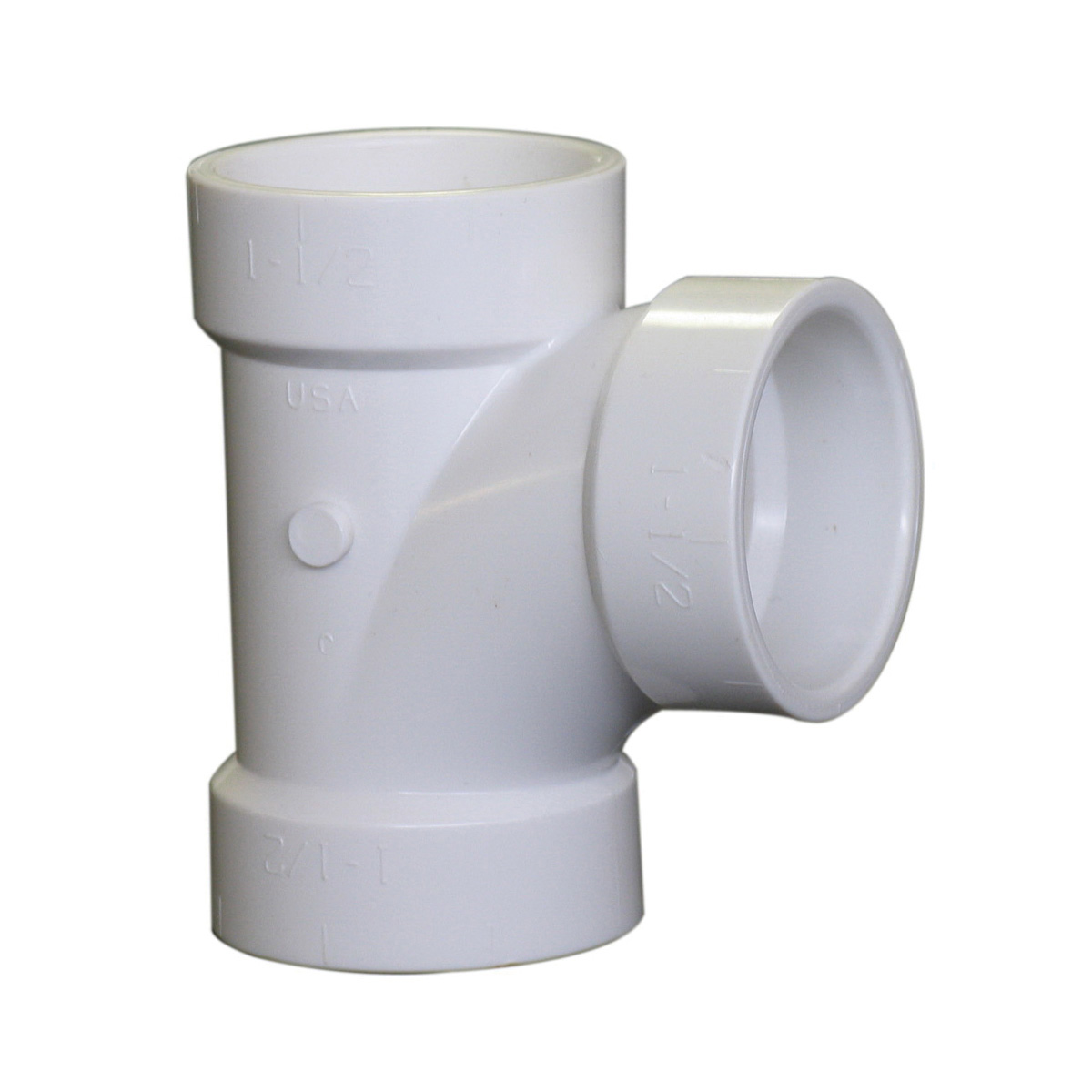 K099200 4811 DWV Straight Sanitary Tee, 4 in, Hub, SCH 40/STD, PVC, Domestic | First Supply