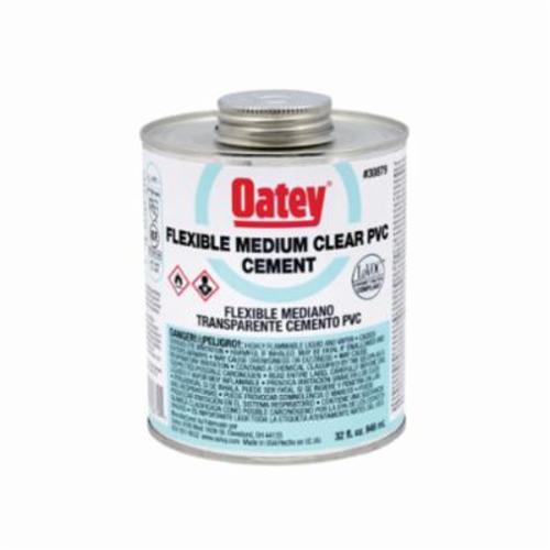 Oatey® 30879 Low VOC PVC Cement, 32 oz, Translucent Liquid, Clear ...