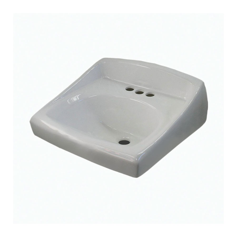 3873003 SS-3003 Lavatory Fixture Sink With Front Overflow, Rectangular ...