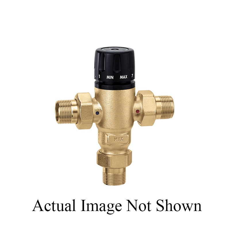 Caleffi MixCal™ 521516A 3-Way Adjustable Thermostatic and Pressure ...